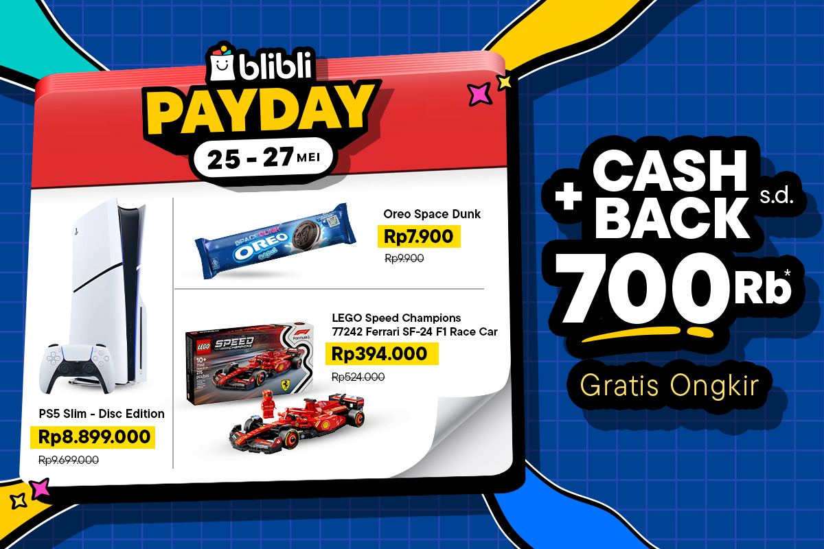 Cuma di Blibli Payday 25-27 Mei 2025! Belanja dan Bayar Tagihan Bisa Dapat Cashback Sampai Rp700 ...